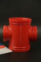 China Polished 4 Way Pipe Fitting With Female End And Pressure Rating 2.5mpa for sale