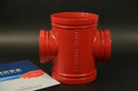 China Polished 4 Way Pipe Fitting With Female End And Pressure Rating 2.5mpa for sale