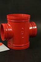 China Polished 4 Way Pipe Fitting With Female End And Pressure Rating 2.5mpa for sale