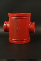China Female End Type 4 Way Pipe Fitting For 1/2 Inch-14 Inch Ductile Iron Pipes for sale