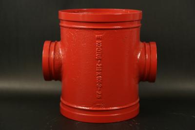 China Female End Type 4 Way Pipe Fitting For 1/2 Inch-14 Inch Ductile Iron Pipes for sale