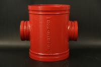 China Female End Type 4 Way Pipe Fitting For 1/2 Inch-14 Inch Ductile Iron Pipes for sale