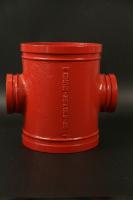 China Female End Type 4 Way Pipe Fitting For 1/2 Inch-14 Inch Ductile Iron Pipes for sale