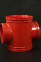 China Threaded Connection four way cross Ductile Iron Commercial Needs for sale