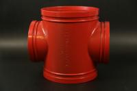 China Threaded Connection four way cross Ductile Iron Commercial Needs for sale