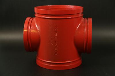 China Threaded Connection four way cross Ductile Iron Commercial Needs for sale