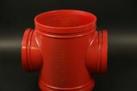 China Threaded Connection four way cross Ductile Iron Commercial Needs for sale