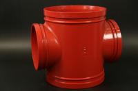 China Threaded Connection four way cross Ductile Iron Commercial Needs for sale