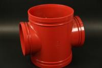 China Threaded Connection four way cross Ductile Iron Commercial Needs for sale