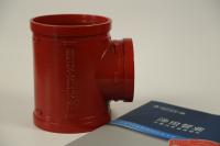 China Ductile Iron Grooved Tee Fast Delievery For Construction Machinery for sale