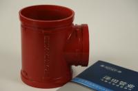 China Ductile Iron Grooved Tee Fast Delievery For Construction Machinery for sale