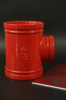 China Sample Freely Grooved Tee Fittings With 362 PSI End Pressure Rating / Epoxy Painting for sale