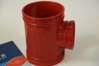 China Corrosion Resistance Grooved Tee With Painting Epoxy Coating for sale
