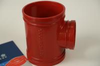 China Corrosion Resistance Grooved Tee With Painting Epoxy Coating for sale