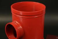 China Military Ship Piping System Grooved Tee Fittings 362 PSI End Pressure Rating for sale