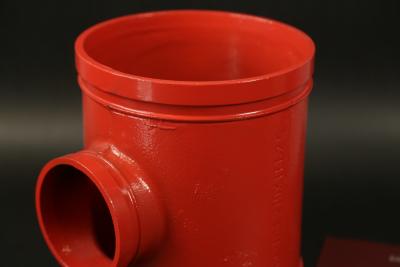 China Military Ship Piping System Grooved Tee Fittings 362 PSI End Pressure Rating for sale