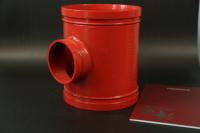 China Military Ship Piping System Grooved Tee Fittings 362 PSI End Pressure Rating for sale