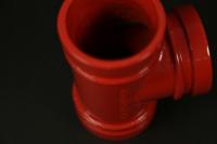 China Grooved Mechanical Tee Ductile Iron For Safe / Secure Pipe Connections for sale