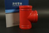 China FM Approved Grooved Mechanical Tee Connection Type Grooved Corrosion Resistant for sale