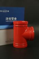 China FM Approved Grooved Mechanical Tee Connection Type Grooved Corrosion Resistant for sale