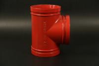 China Strictly Controlled Grooved Mechanical Tee For Ductile Iron Pipes for sale
