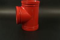 China Strictly Controlled Grooved Mechanical Tee For Ductile Iron Pipes for sale
