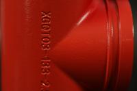 China Strictly Controlled Grooved Mechanical Tee For Ductile Iron Pipes for sale