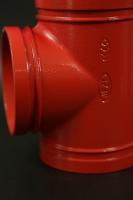 China Strictly Controlled Grooved Mechanical Tee For Ductile Iron Pipes for sale