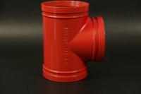 China Strictly Controlled Grooved Mechanical Tee For Ductile Iron Pipes for sale