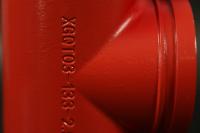 China Strictly Controlled Grooved Mechanical Tee For Ductile Iron Pipes for sale