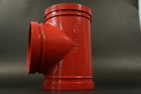 China Strictly Controlled Grooved Mechanical Tee For Ductile Iron Pipes for sale