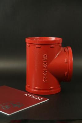 China OEM Grooved Mechanical Tee with 300 PSI Pressure Rating / Ductile Iron for sale