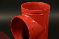 China UL Listed Grooved Mechanical Tee Corrosion Resistant Easy Installation for sale