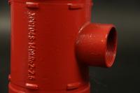 China 3 Ends Grooved Tee Fittings With Grooved End Connection Epoxy Painting for sale
