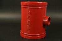 China 200 Degree Grooved Tee Customized Support / High Temperature For OEM ODM for sale