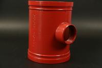 China Military Ship Piping System Grooved Tee Fittings For Casting Ductile Iron Pipes for sale