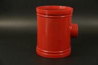China Military Ship Piping System Grooved Tee Fittings For Casting Ductile Iron Pipes for sale