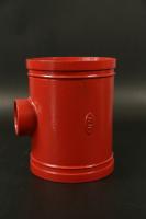 China 2.5 Mpa Pressure Grooved Reducing Tee For Ductile Iron Pipe Connections for sale