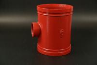China 2.5 Mpa Pressure Grooved Reducing Tee For Ductile Iron Pipe Connections for sale