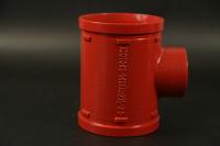 China High Temperature Grooved Tee Fittings 200 Degree End Pressure Rating 362 PSI Casting for sale