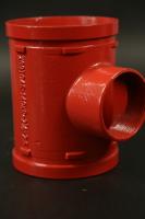 China High Temperature Grooved Tee Fittings 200 Degree End Pressure Rating 362 PSI Casting for sale