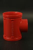 China 2.5 Mpa Tee Grooved Connection Grooved For Easy Installation Piping System for sale