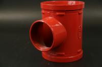 China 2.5 Mpa Tee Grooved Connection Grooved For Easy Installation Piping System for sale