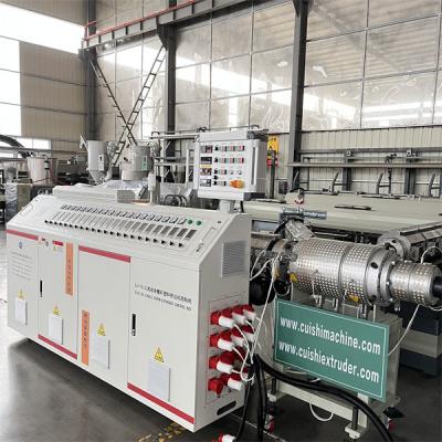 China Wet Expansion Twin Screw Extruder with Delta Inverter Motor Speed Controlling for sale