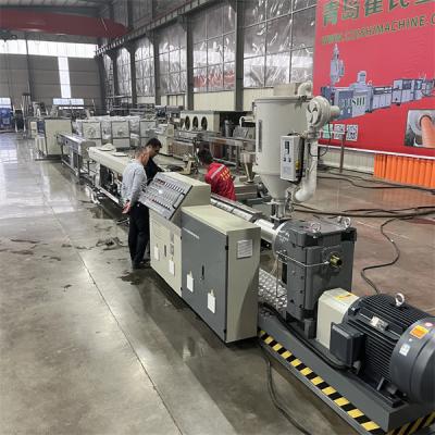 China Coaxial Rotary Twin Screw Extruder with PLC/Touch Screen Control System and Ceramic Heater/Alloy Heater Heating System for sale