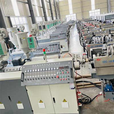 China 5-6m.min Pipe Speed Double Wall Corrugated Pipe Machine for 40.50.63.75.90.110.160mm Pipe Diameter Range for sale
