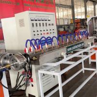 China PVC Braided Suction Hose Machine / Fiber Reinforced Plastic Soft Pipe Production Line with PLC Control for sale