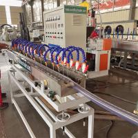 China PE PP PVC Corrugated Pipe Extrusion Line with Sj75/30 Single Screw Extruder Speed Of Line 0.6-3m/min for sale