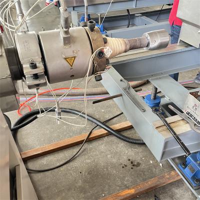 China Customizable HDPE Single Wall Corrugated Cable Duct Extrusion Line Corrugated Pipe Machine for sale