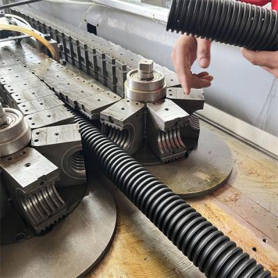 China LDPE Corrugated Pipe Extrusion Line for HDPE Single Wall Cable Duct Sj75/30 Single Screw Extruder for sale